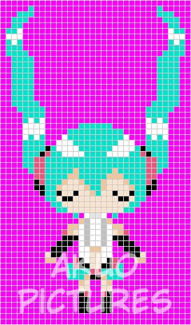Akuo's pictures: Pixel-art Vocaloid (2)