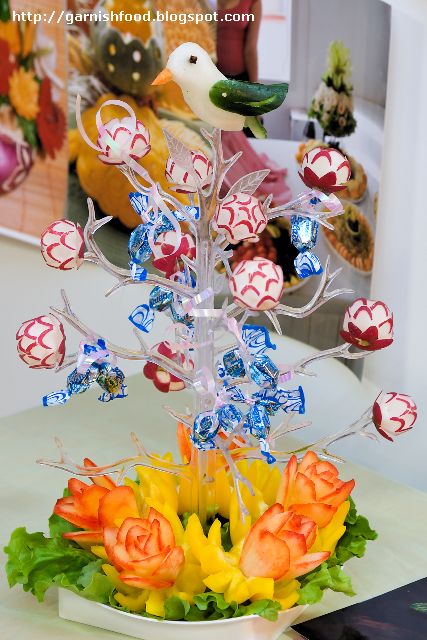 GarnishFoodBlog - Fruit Carving Arrangements and Food Garnishes: Wonder ...