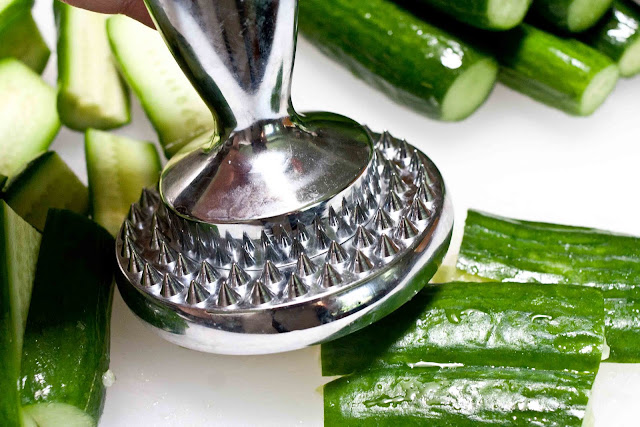 FOODjimoto: Japanese-Style Cucumbers with Sesame Seeds