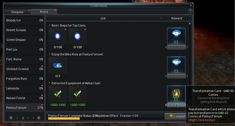 Cabal Online: Collection System