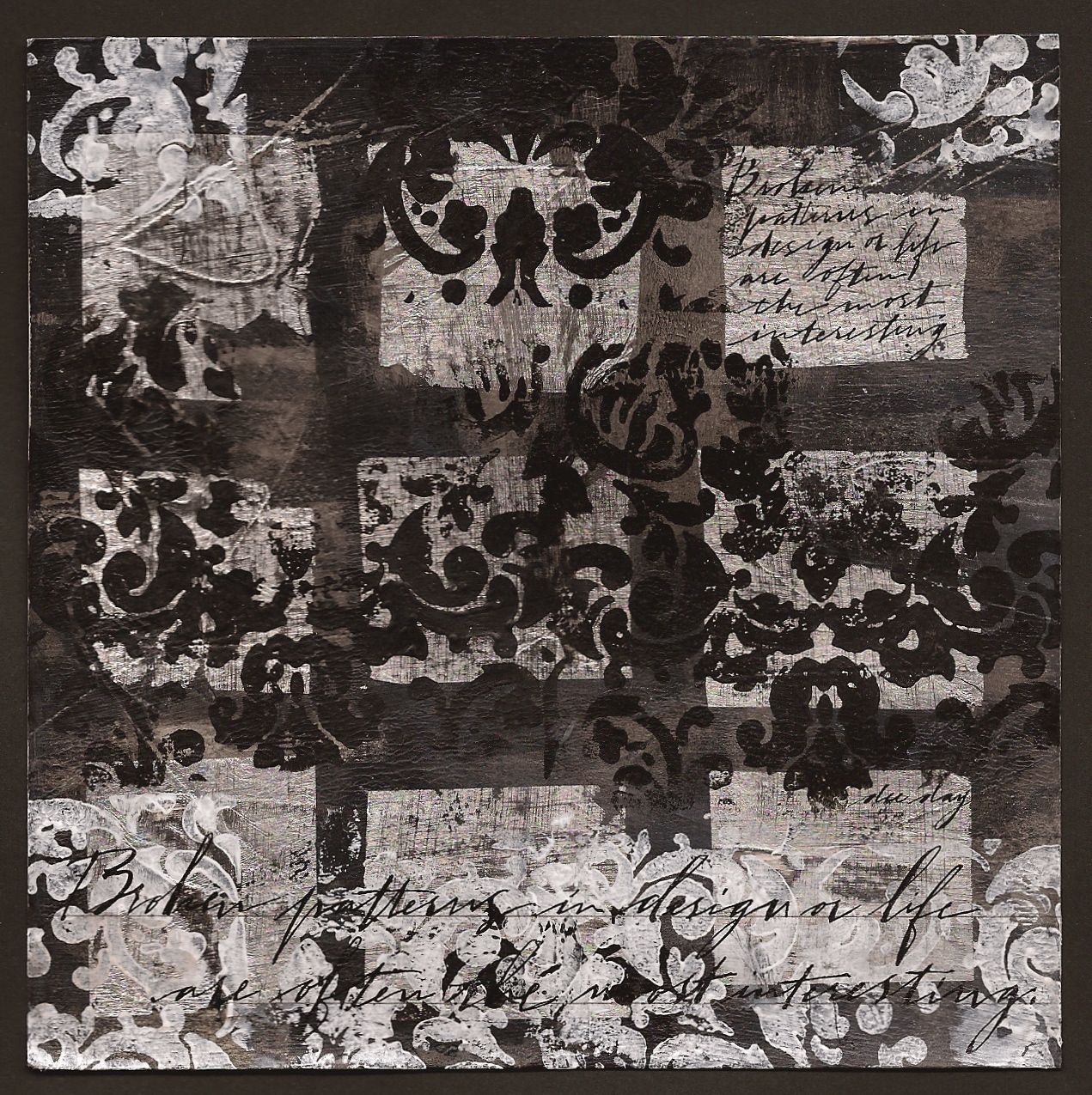 Dee Day Art Journal: "Broken Patterns"