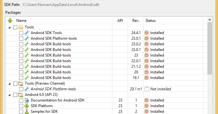 Setting Up Android SDK Manager ~ TwoTutorial Setting Up Android SDK Manager ~ TwoTutorial
