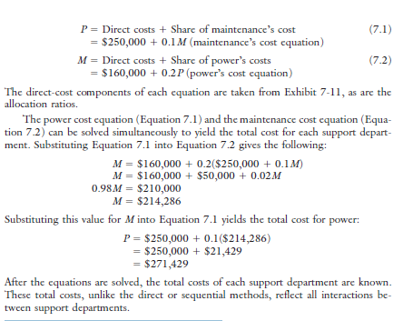 Reciprocal method of allocation | Finance Slide