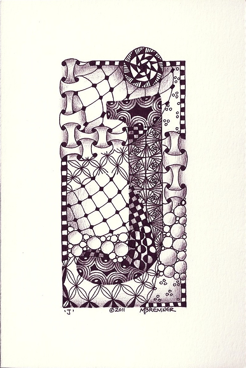 Enthusiastic Artist: Zentangle inspired letters