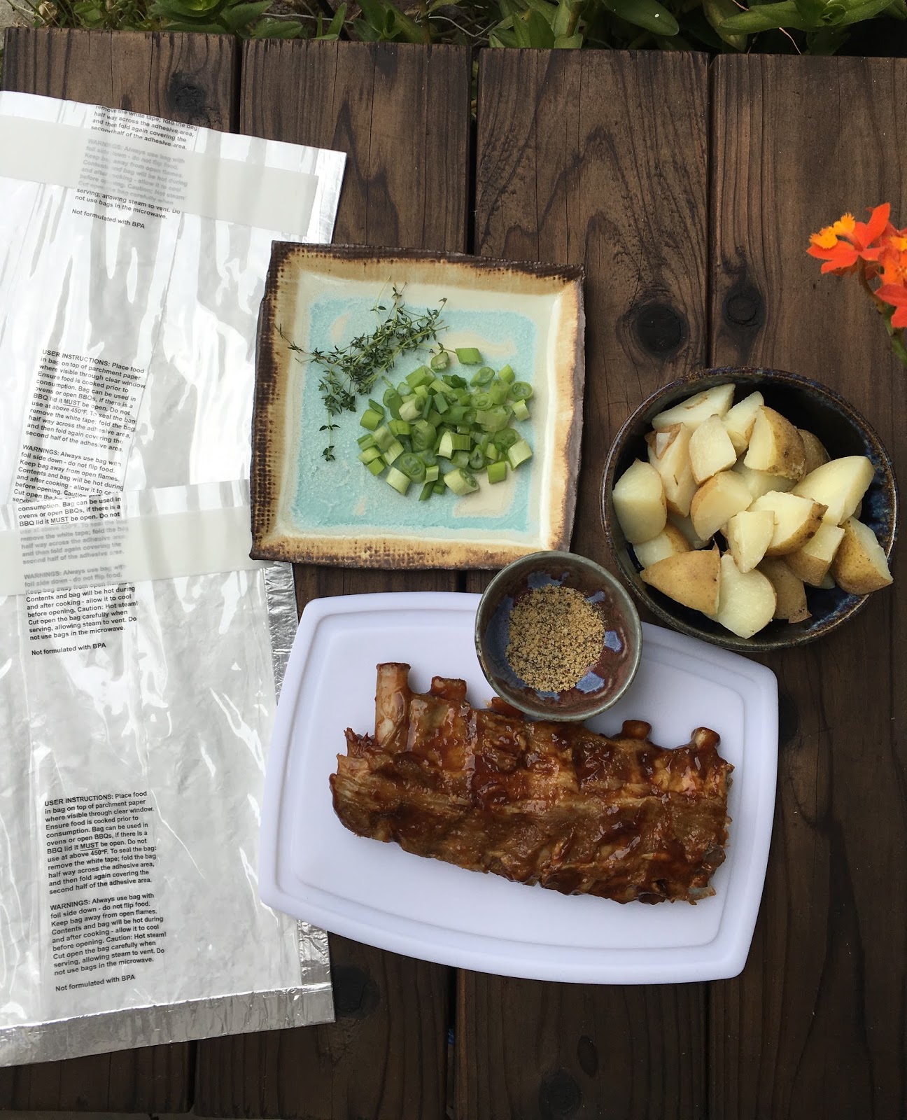 Avanti Cafe Musings: BBQ Marinated Ribs & Baby Spuds :: Chef Mark ...