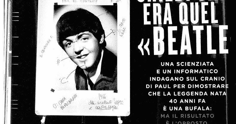 Plastic Macca ~ Paul is Dead: Wired Italia: Forensic science proves ...