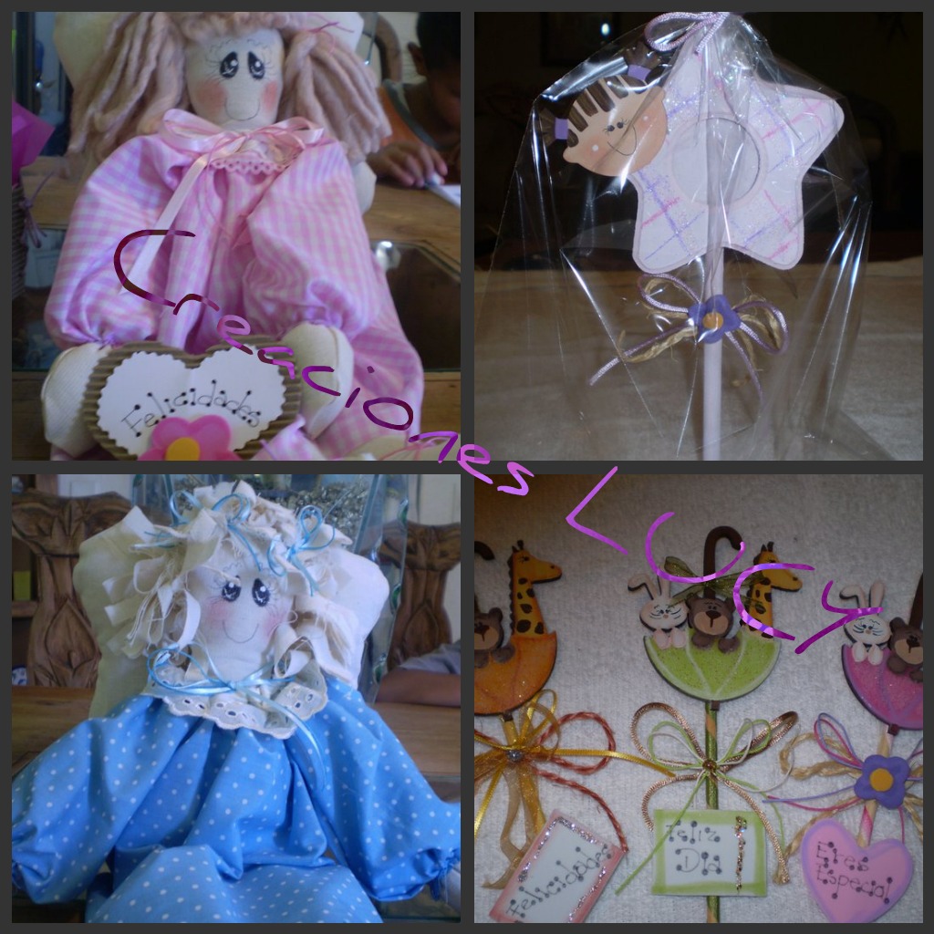 creaciones lucy: COLLAGE DE MIS CREACIONES