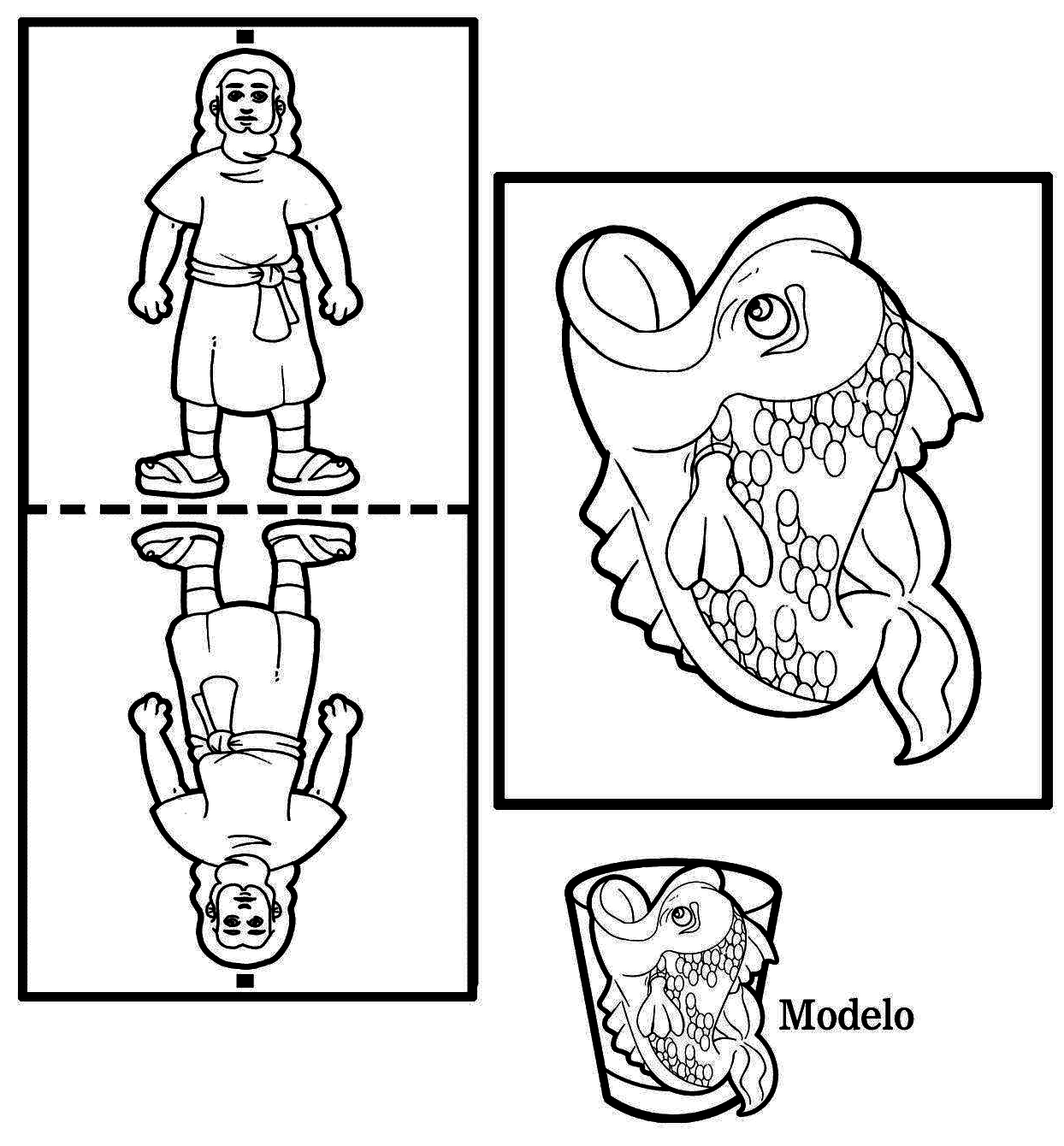 Jonas.png (1244×1340) | Jonah and the whale, Artesanatos bíblicos ...