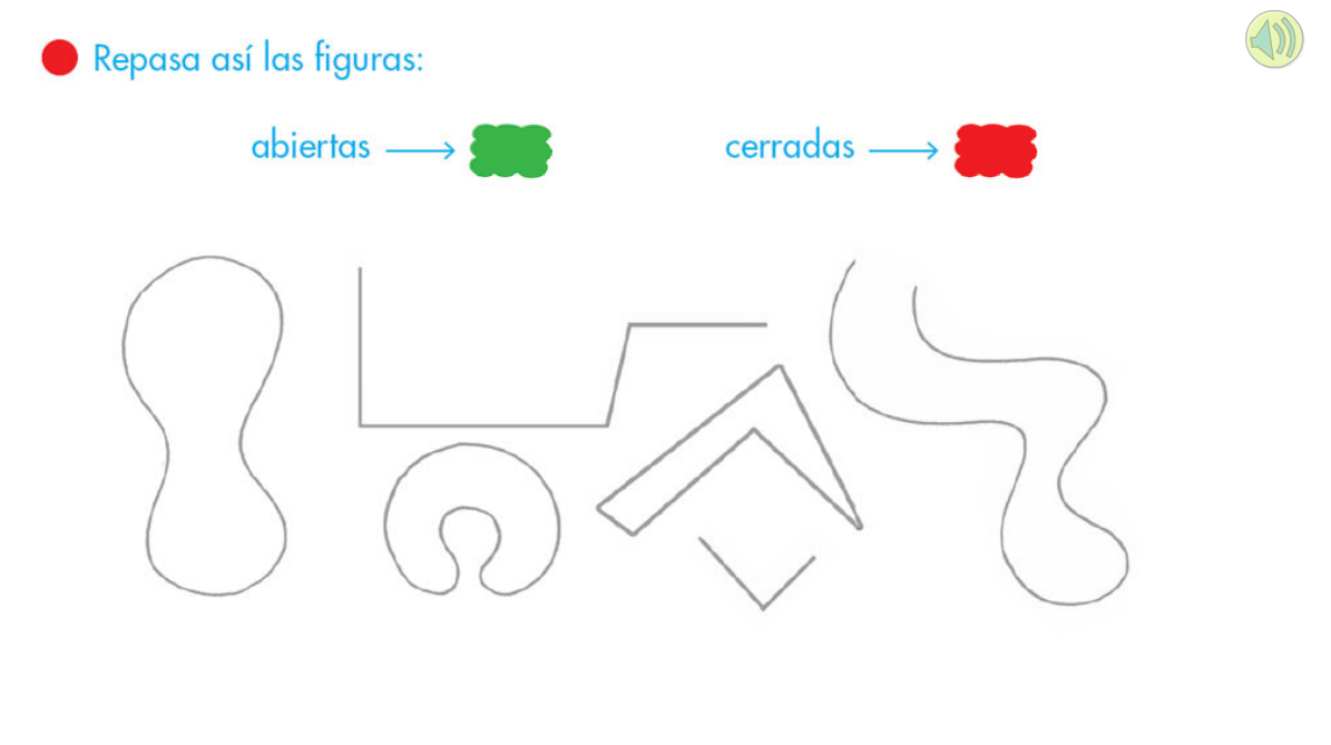 Primero de mi cole: Líneas abiertas y cerradas