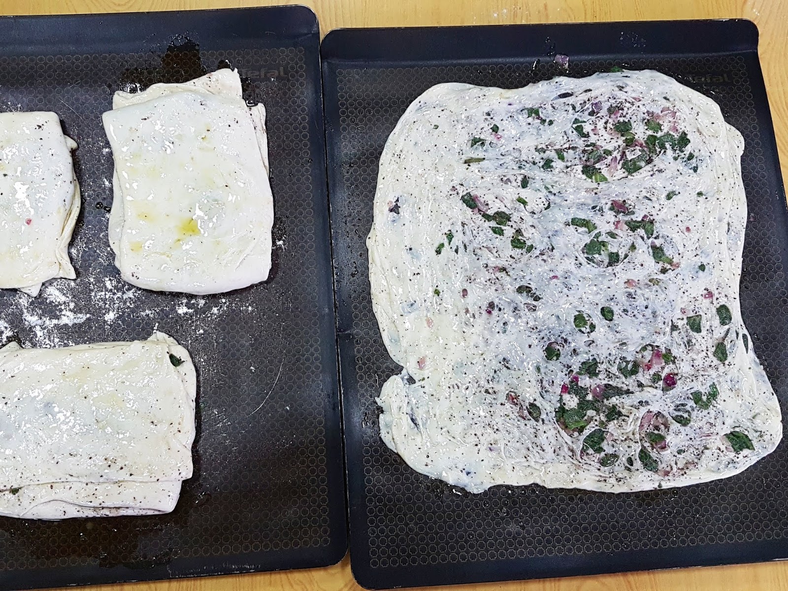 Maryam's Culinary Wonders: 1238. Fresh Zaatar Palestinian Mutabbaq