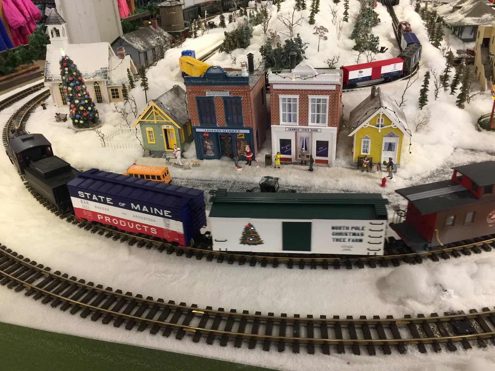 header: LL Bean Model Train Village Update