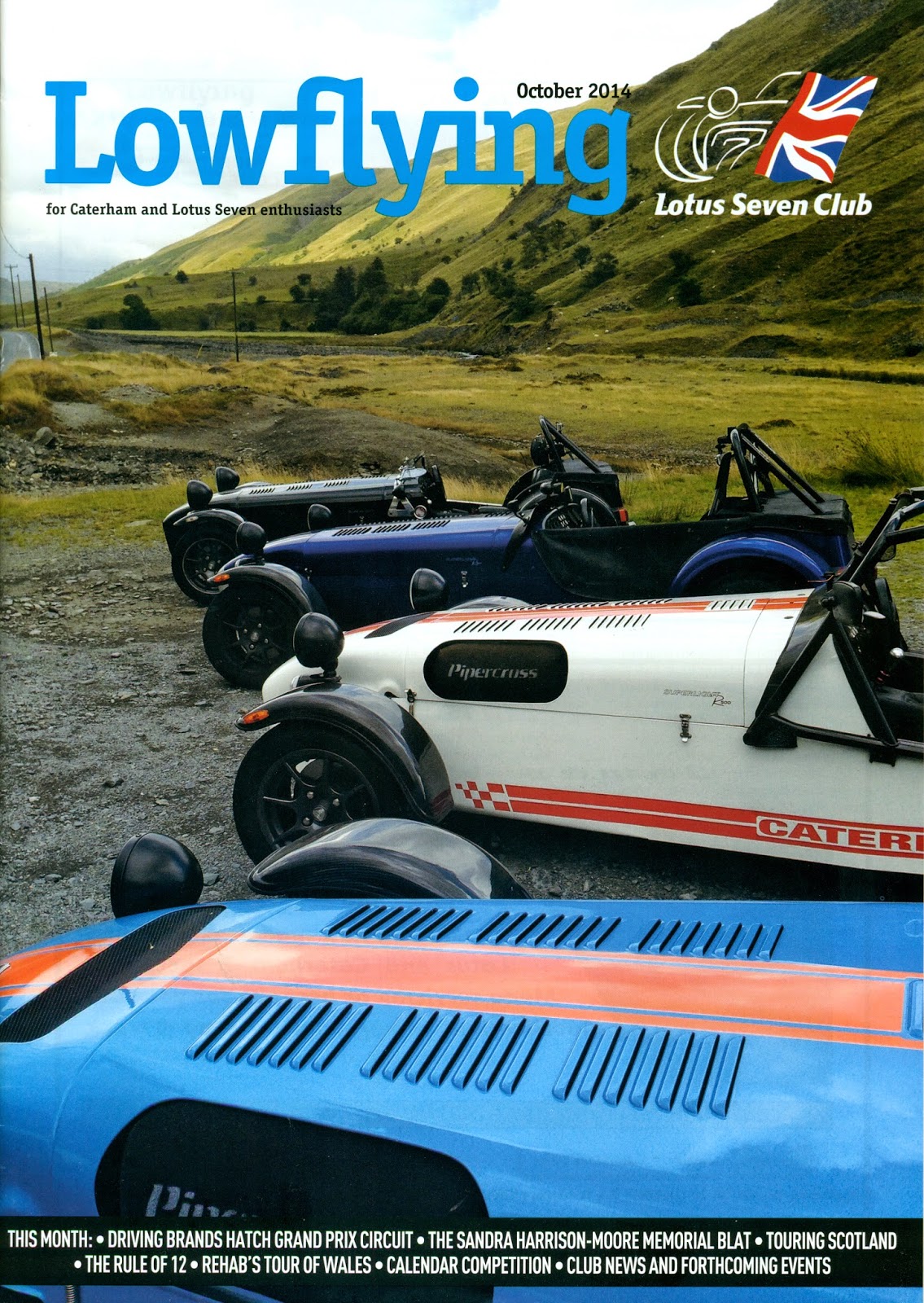 2019 Caterham 270R Racing Blog: Low Flying Magazine - October Front Cover