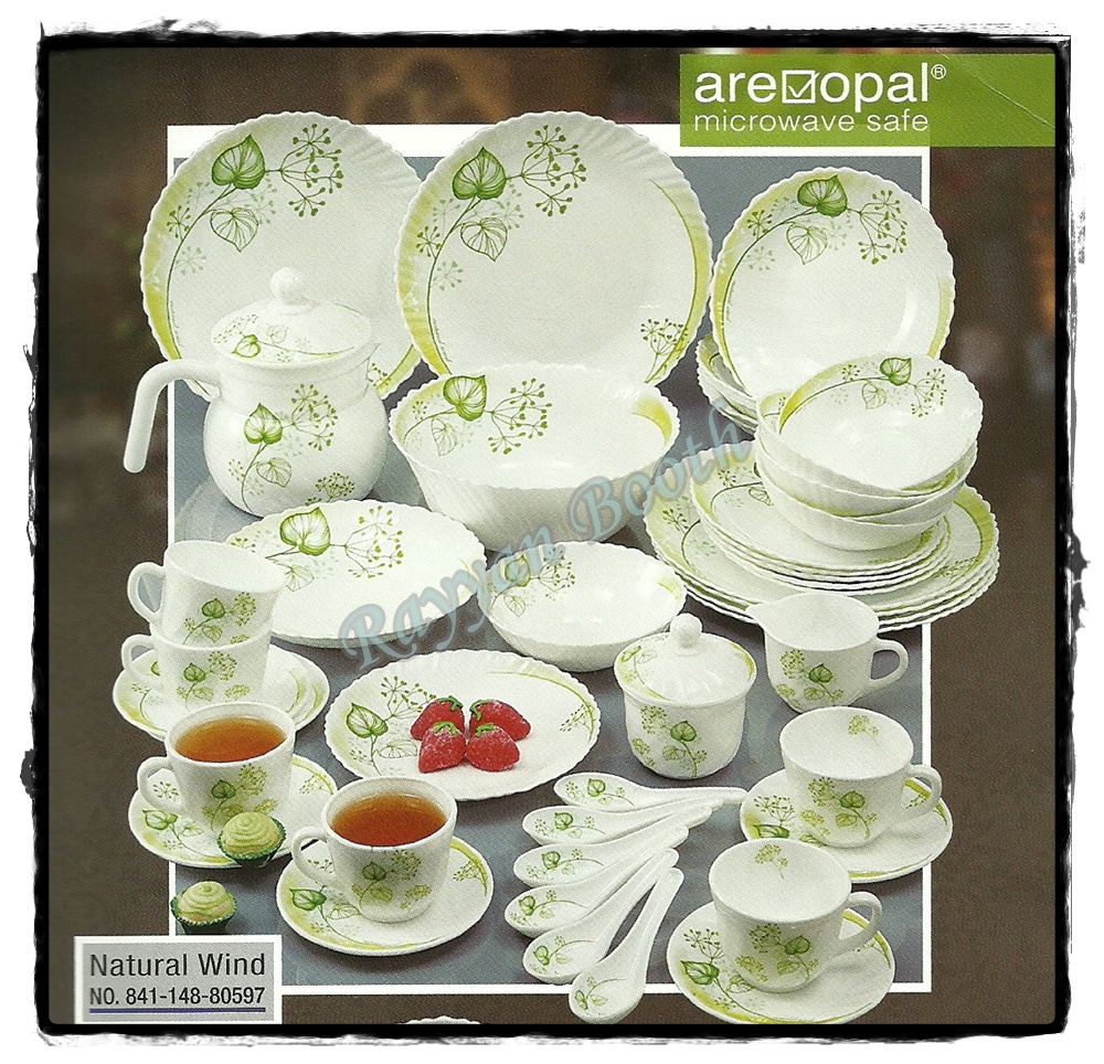 Rayyan Booth: Dinner Set / Set Pinggan "Are Opal"