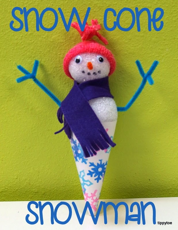 Tippytoe Crafts: Snow Cone Snowmen