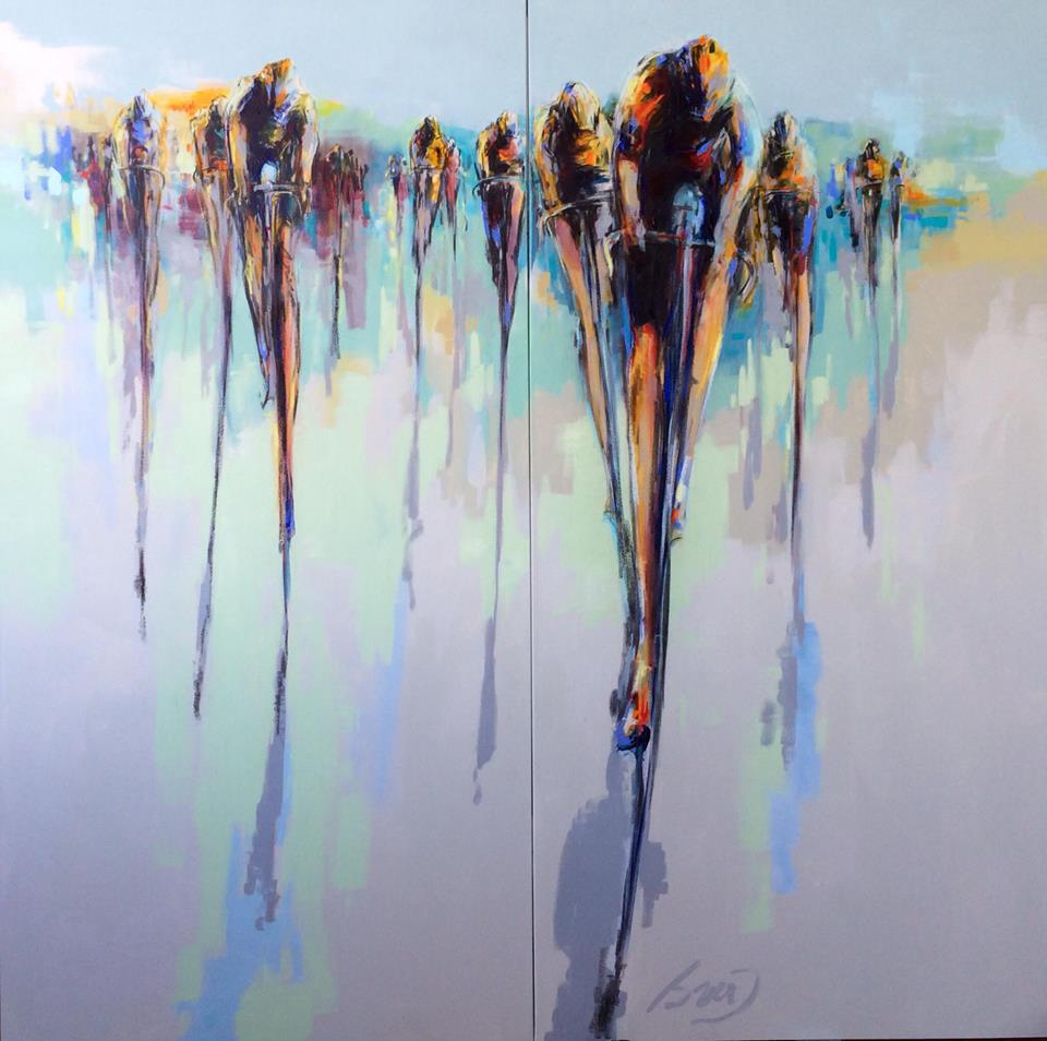 Marie-France Boisvert, 1976 | Abstract figurative painter | Tutt'Art ...