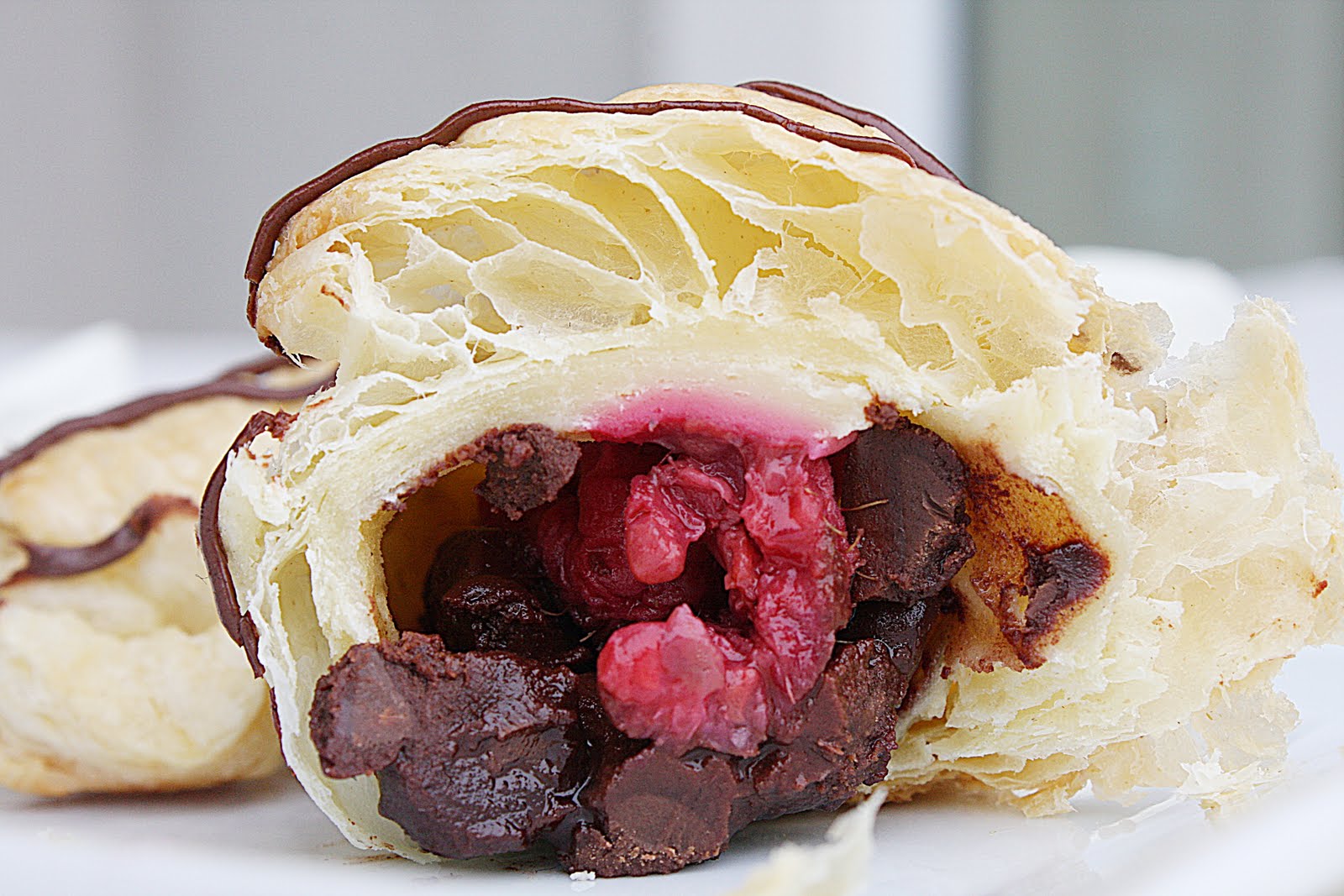 Happy Birthday Joni & Chocolate and Raspberry Croissants - Purple ...