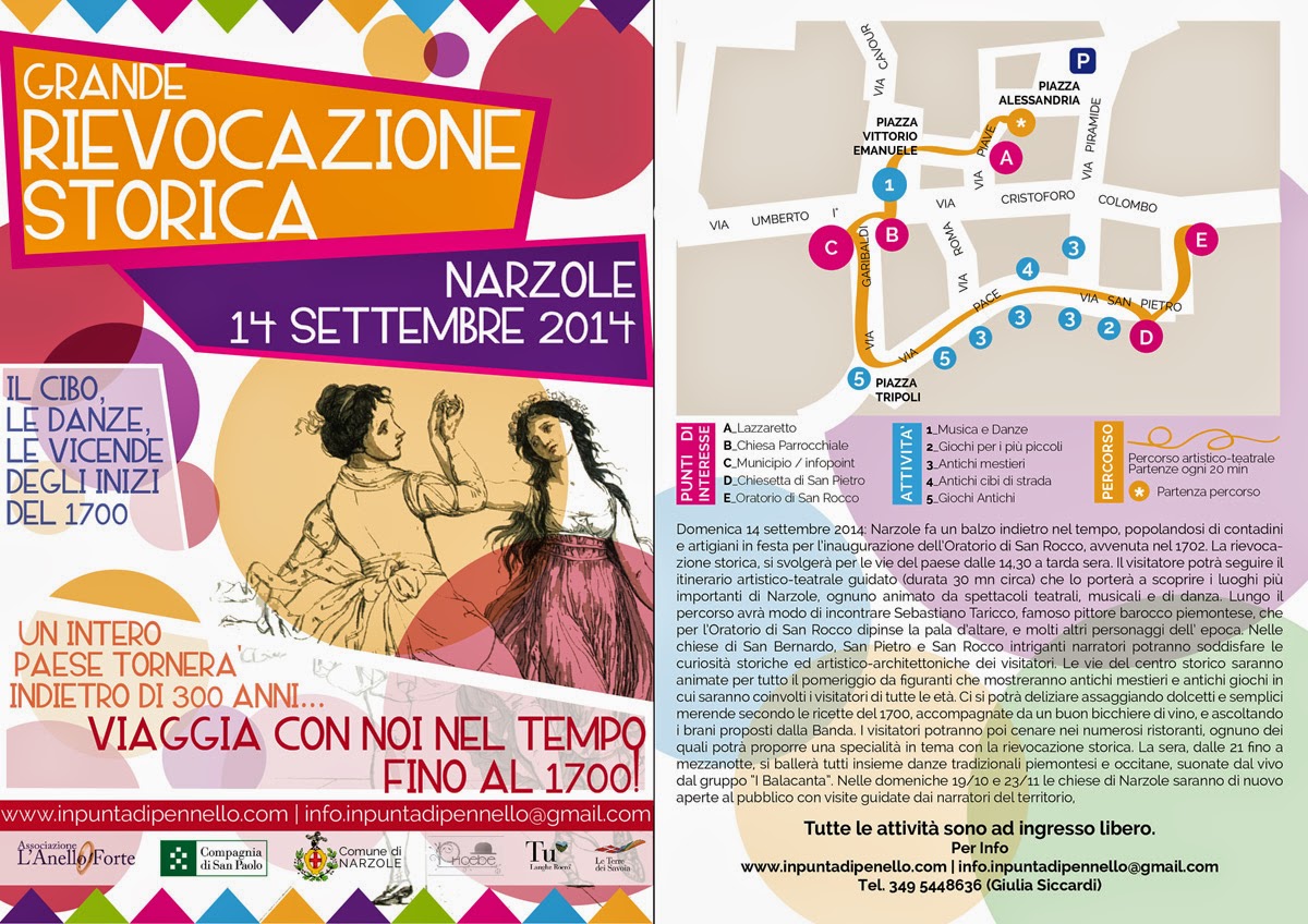 TURISMO PIEMONTE: RIEVOCAZIONE STORICA A NARZOLE,UN SALTO NEL 1700