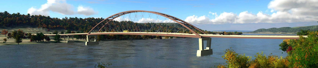 Industrial History: New Bridge over Ohio River at Wellsburg, WV, Bridge