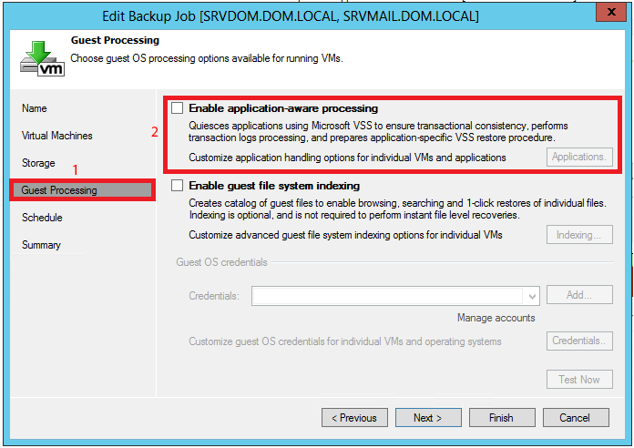 Pantallazos.es: Veeam Backup & Replication: Truncate logs de Microsoft ...