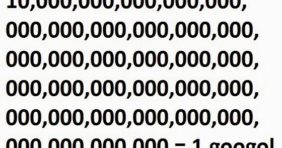 Blog de los niños: Googol, el origen del nombre de Google