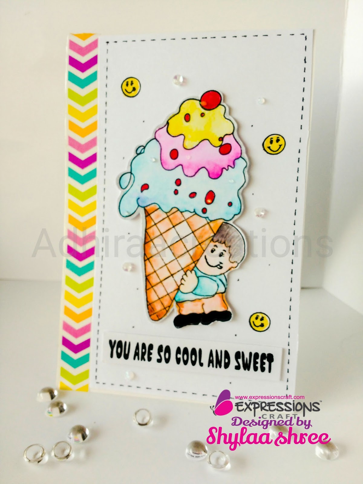 Adhiraacreations: Icecream card