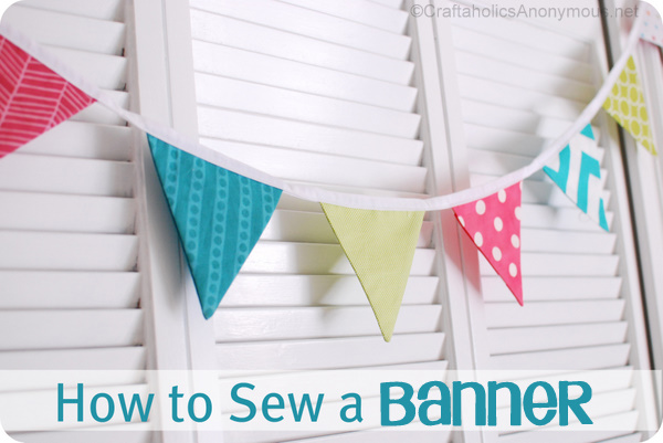 Three Little Birds: DIY: How to sew a banner
