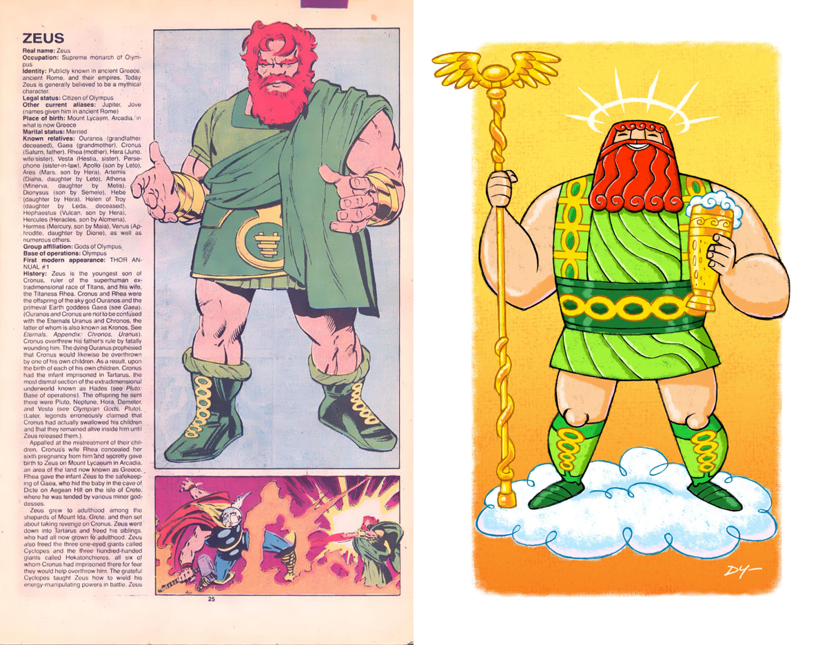 The Official Handbook to the Marvel Universe - REDUX Edition: ZEUS by ...