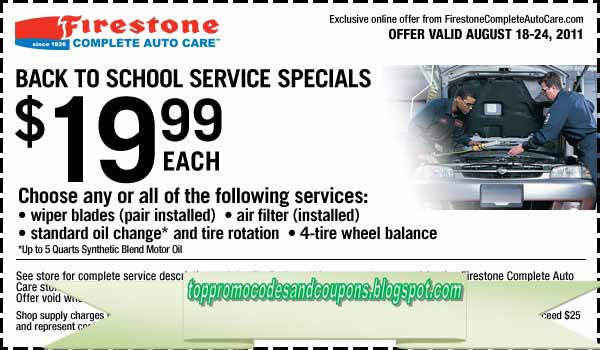 Free Promo Codes and Coupons 2023: Firestone Coupons