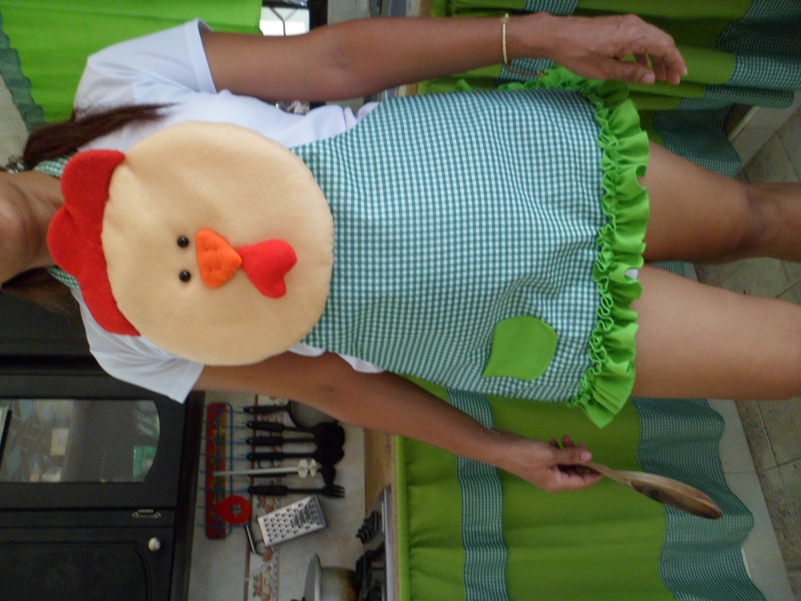 Delantal o mandil para usar en la cocina