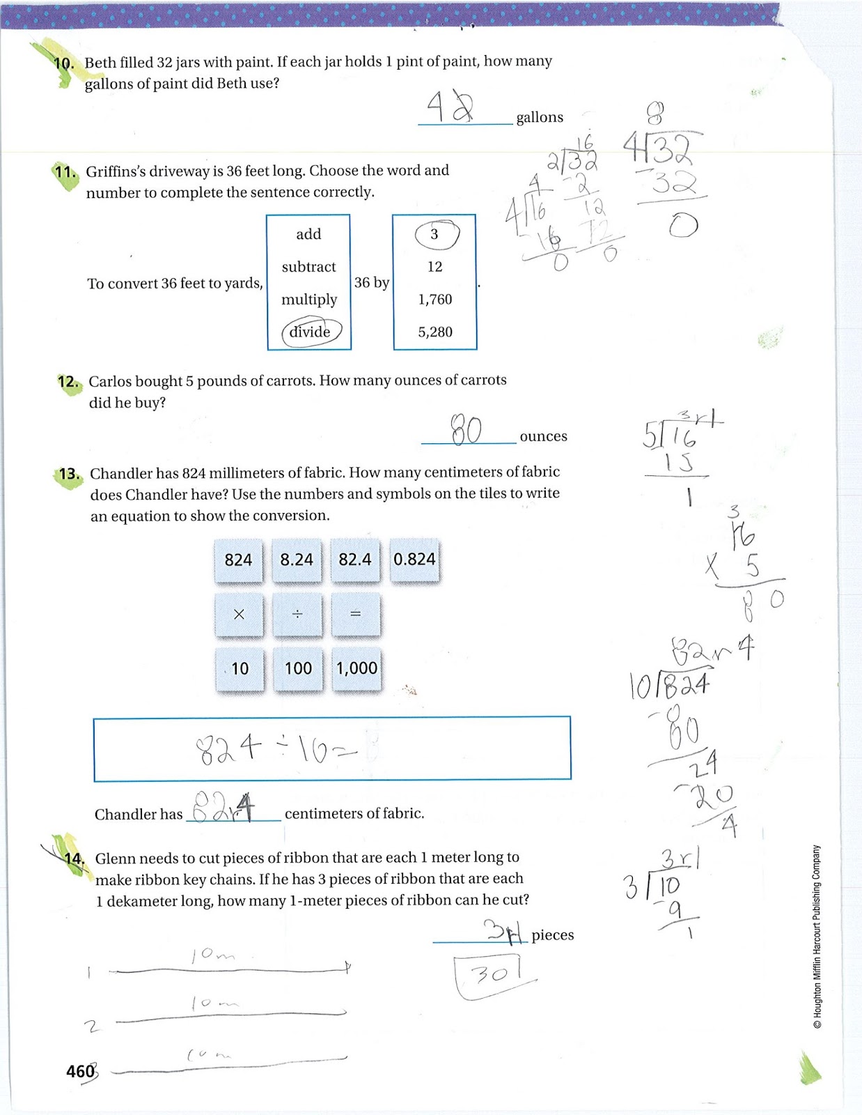 M.I.A.: Go Math!: Chapter 10 Test