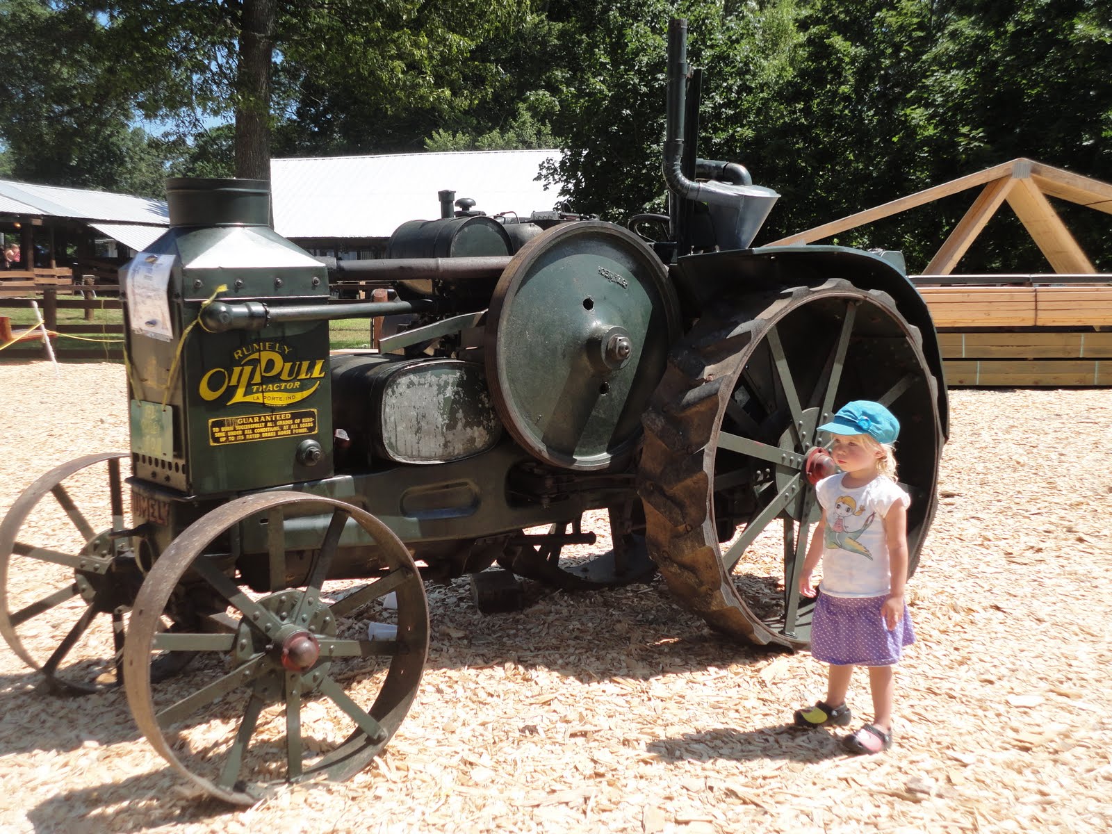 A History Garden: A Rumely Oil Pull at a Middle-Aged Fair