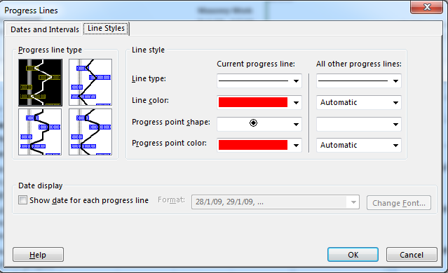 Bật Progress lines trong Ms Project ~ ĐÀM TÀI CAP