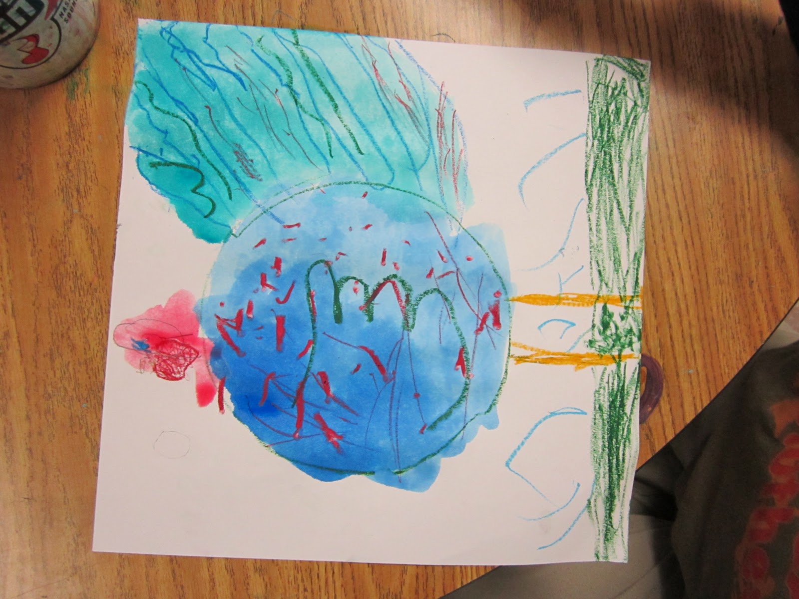 ChumleyScobey Art Room: Abstract Turkeys! ( a little belated)