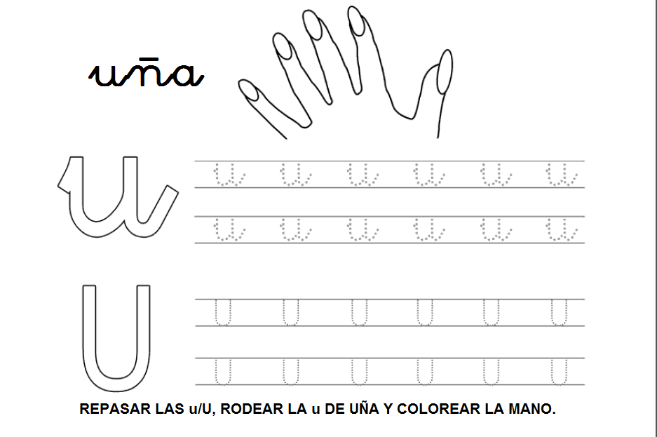 Imagenes De La U Para Colorear