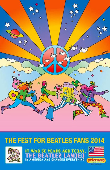 RETRO KIMMER'S BLOG: PETER MAX: FROM JFK TO ED SULLIVAN BEATLES POSTER!