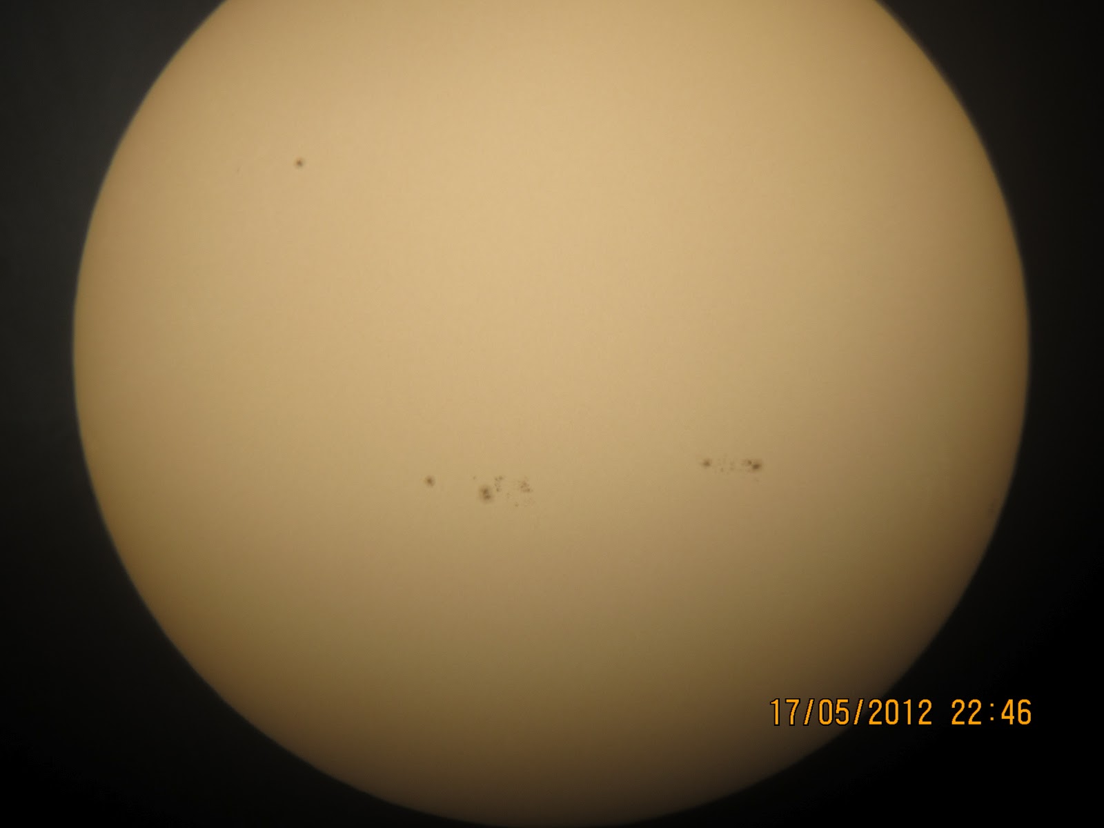 Sky Observer: Sun Observation (May 18 2012)