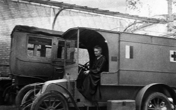 Just A Car Guy: Marie Curie at the wheel of one her mobile X-ray ...