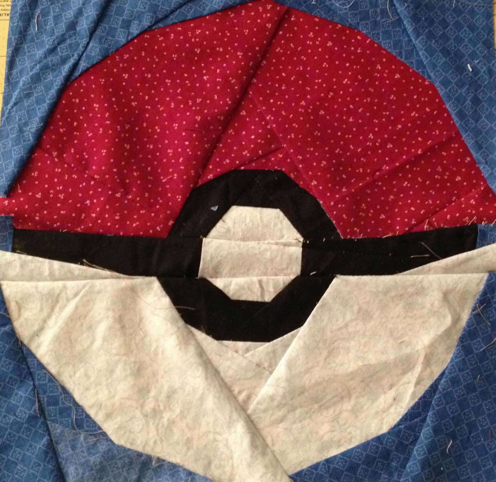 Needle of Sewing +3: Pokéball Quilt Block