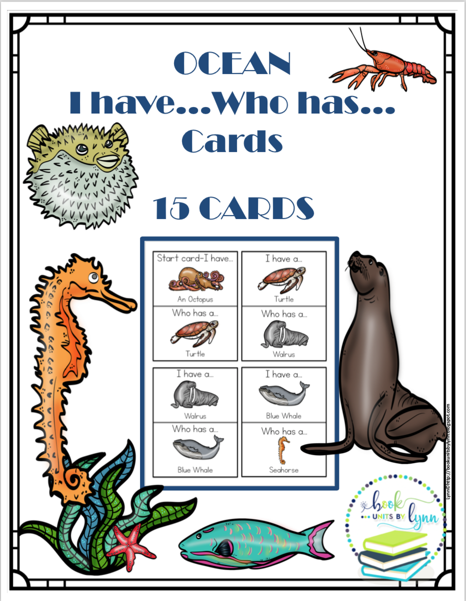 OCEAN I HAVE... YOU HAVE... ~ Book Units by Lynn