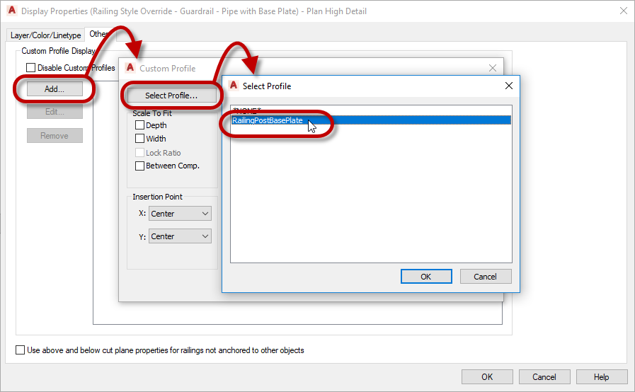 The Architect's Desktop: ACA: Custom Profile for Railing Plan Display ...