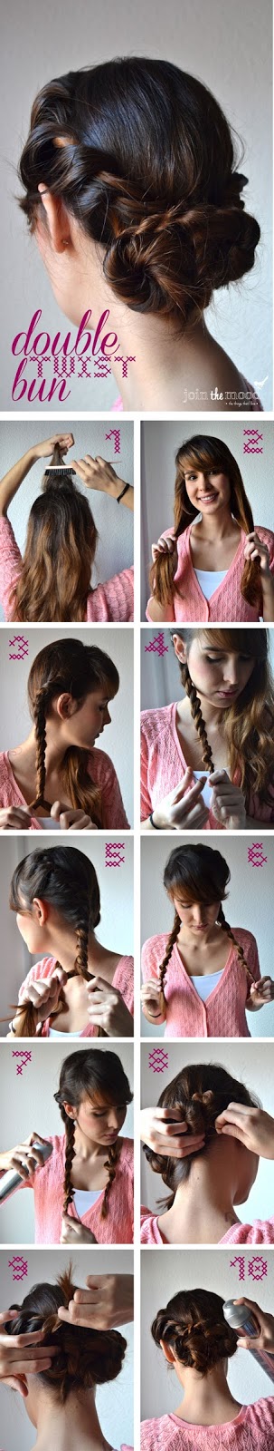 Make A Double Twist Bun