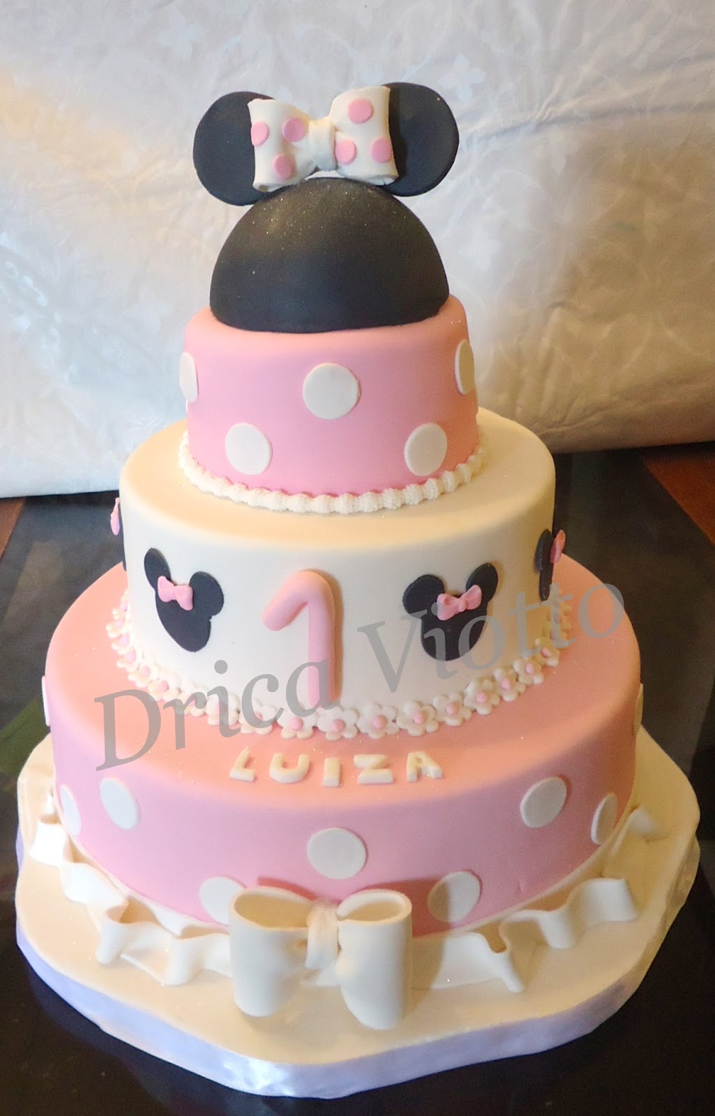 Bolo Minnie Rosa - Drica Viotto