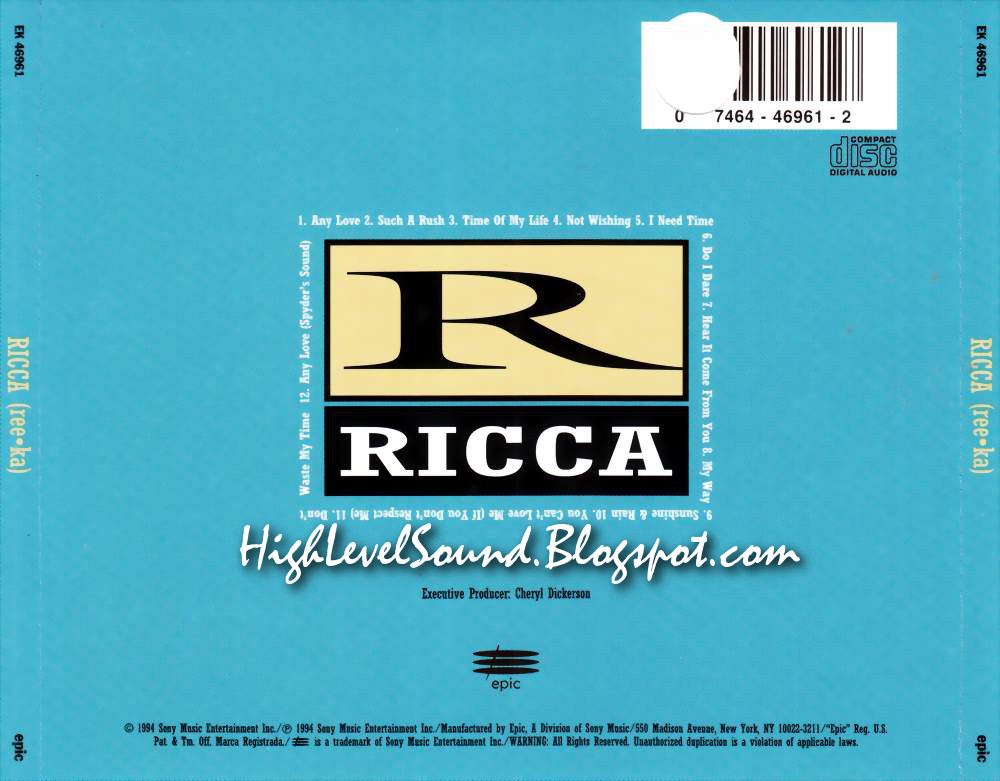 highest level of music: Ricca - Ricca-(Retail)-1994-hlm