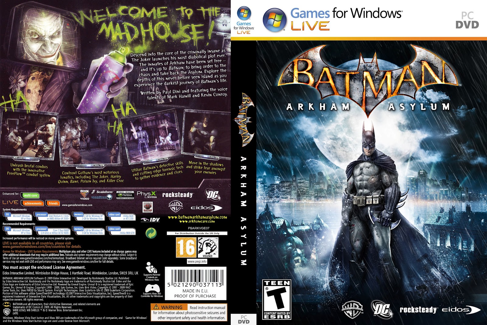 Welcome to R.S Games & INFORMÁTICA: Batman Arkham Asylum