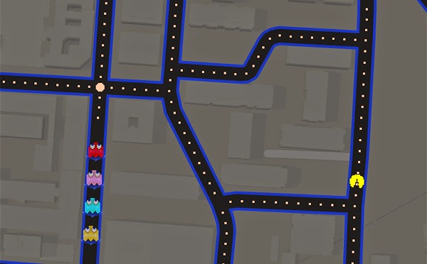 Pacman en Google Maps | hufsin2