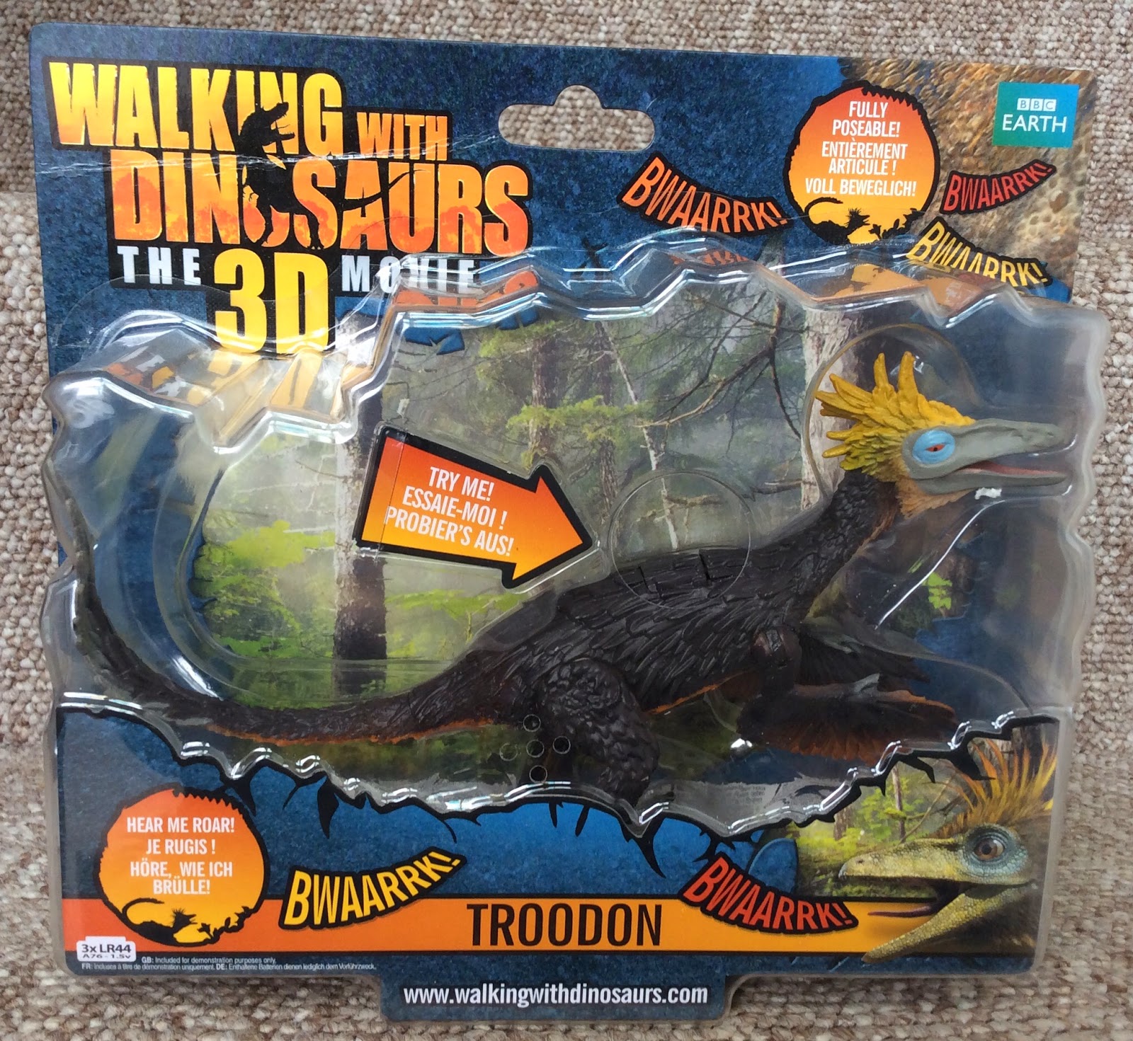Friendly Barghest Toy Reviews: Walking with Dinosaurs 3D Troodon Action Figure