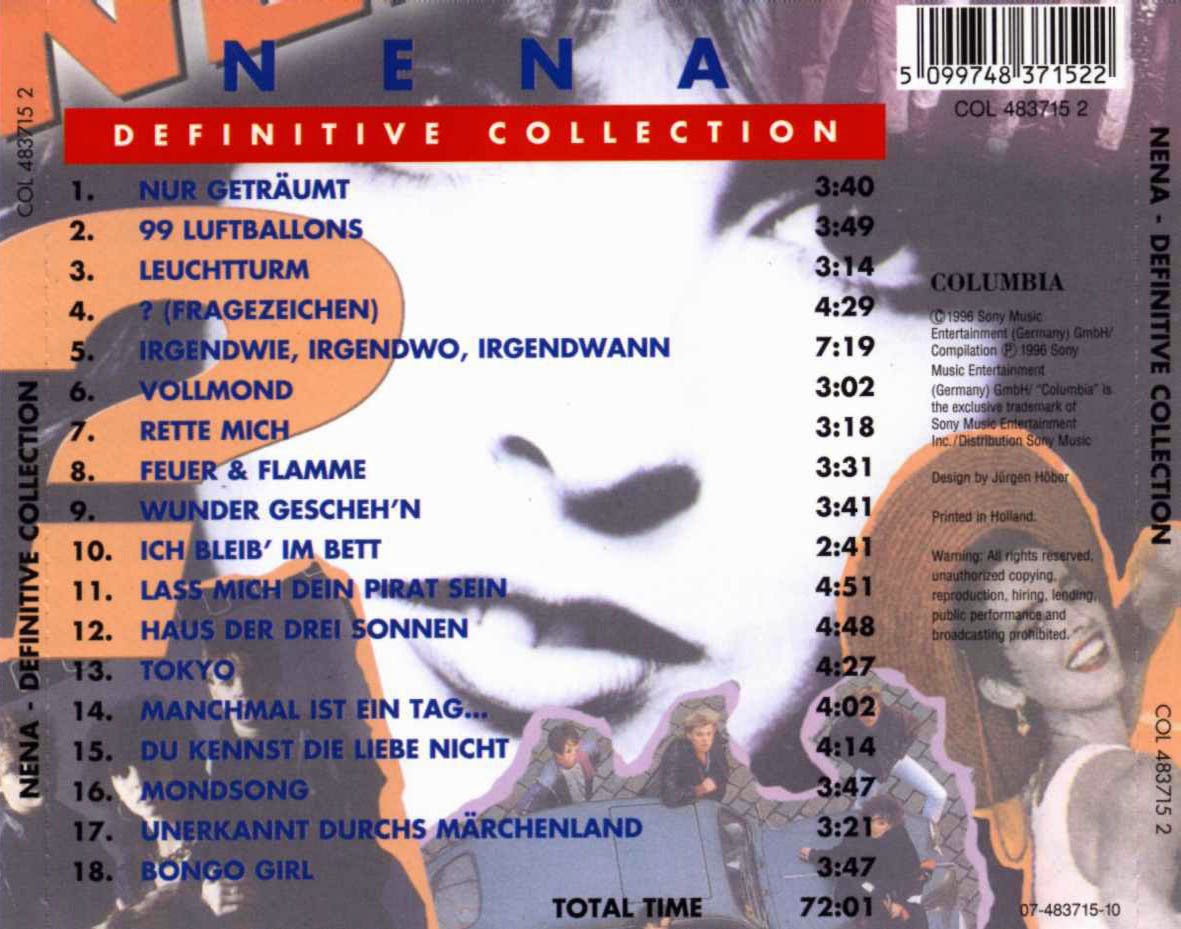 full discografias: Nena - The Definitive Collection