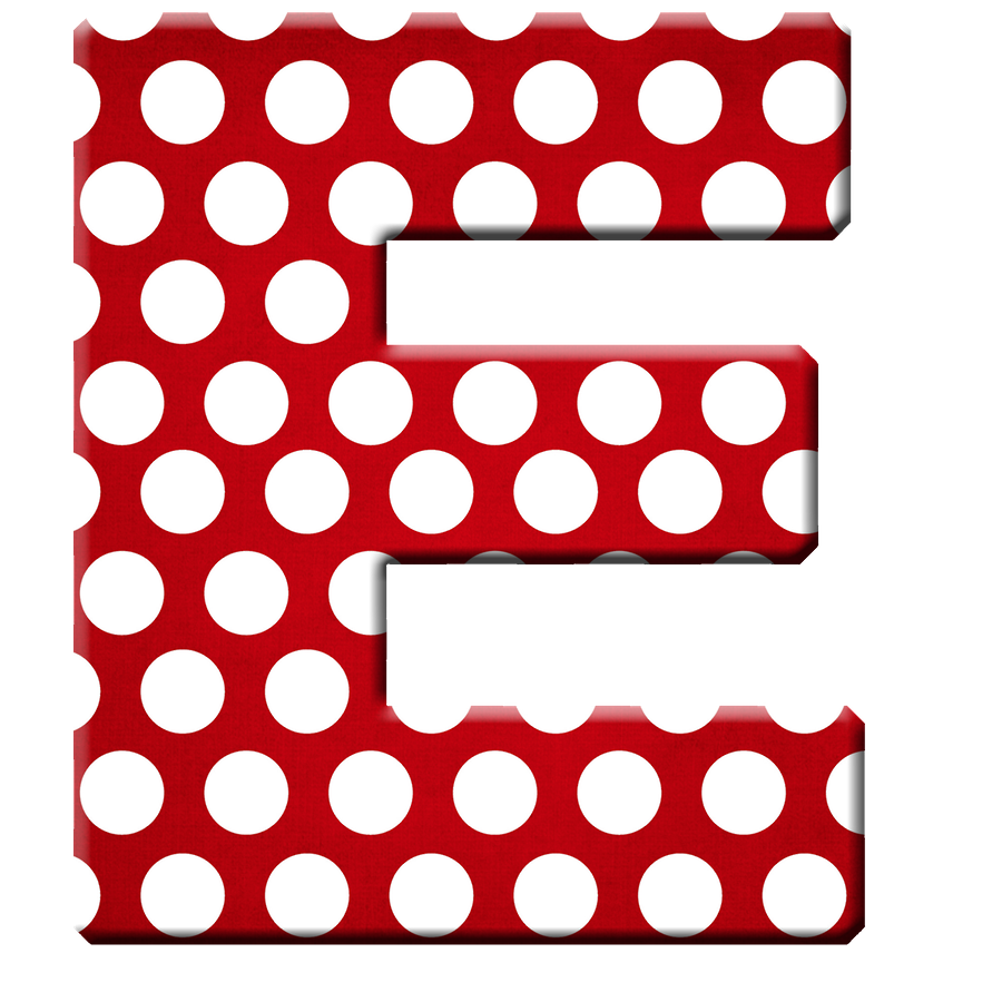 Alfabeto Rojo con Lunares Blancos. - Oh my Alfabetos!