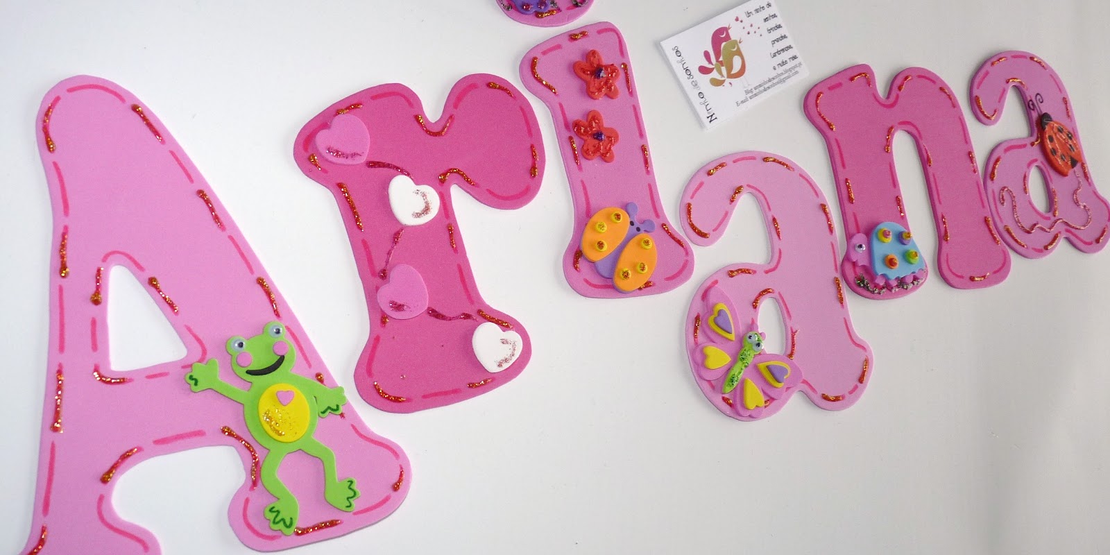 Ninho de Sonhos: Letras em EVA