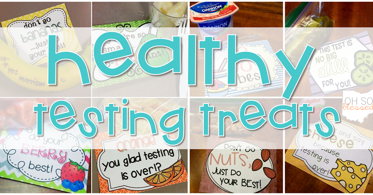 Tami Teaches: Healthy Testing Treats